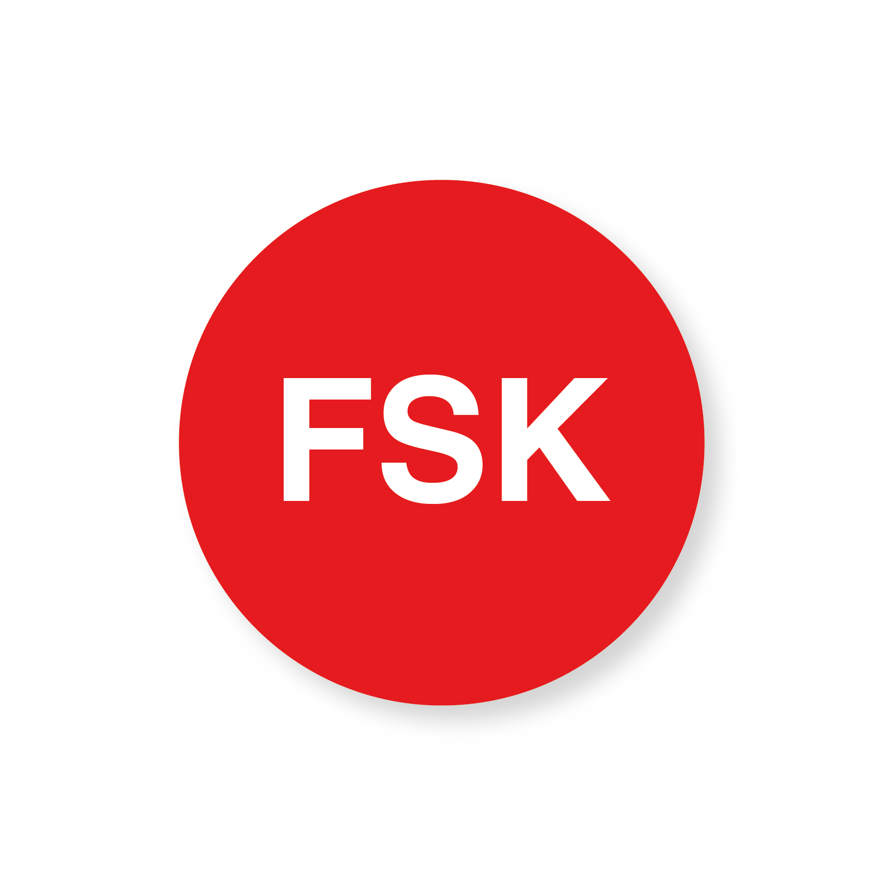 FSK - Schild DN 30 mm/rot-weiss-PVC - KSN Klimaservice